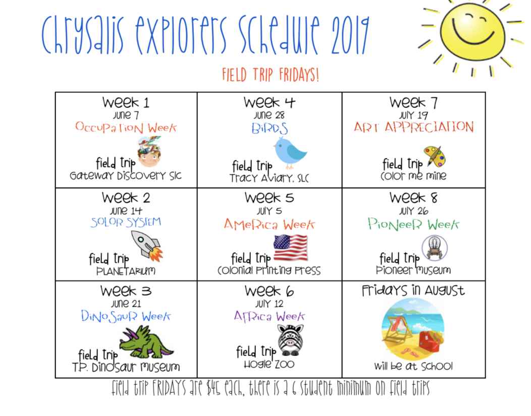 Chrysalis Preschool Kindergarten Summer Explorers Chrysalis Preschool Kindergarten Summer Explorers